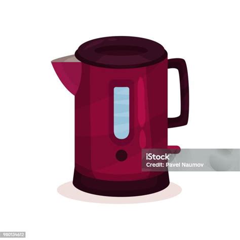 작은 스파 우 트 및 손잡이 금속 차 주전자 가전입니다 광고 배너 또는 가구 매장의 전단지에 대 한 평면 벡터 요소 0명에 대한 스톡 벡터 아트 및 기타 이미지 Istock