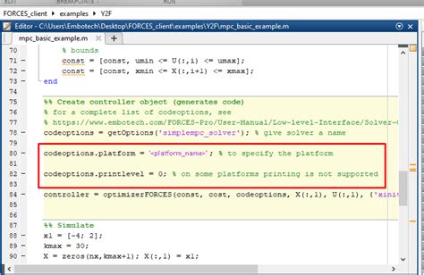 DSPACE Deployment Through Simulink Coder FORCESPRO Documentation