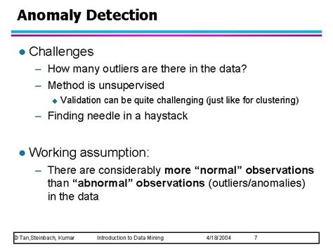Data Mining Anomaly Detection Lecture Notes For Chapter