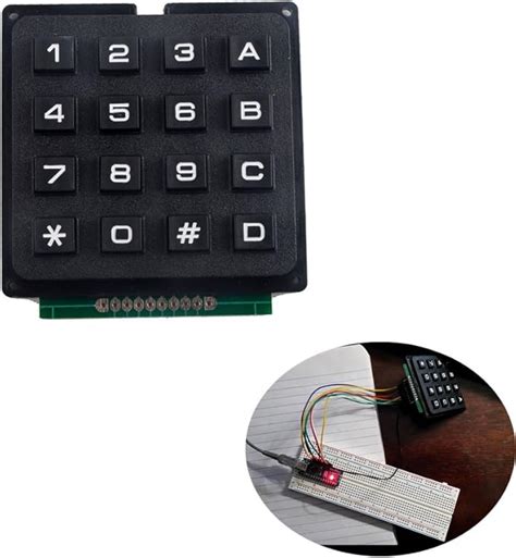 Équipements Professionnels 2pcs 4 X 3 Matrix Array 12 Key Membrane