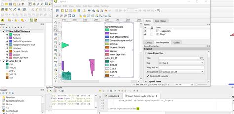 print composer qgis how to invert the values in a layout legend