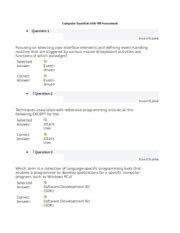 Computer Essentials Unit VIII Assessment Computer Essentials Unit VIII Assessment Question 1 8