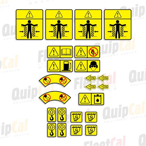 Wacker Roller Compactor Safety Decal Set Truck And Equipment Decals