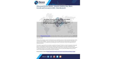 Healthcare Industry Global Ultrasound Device Market