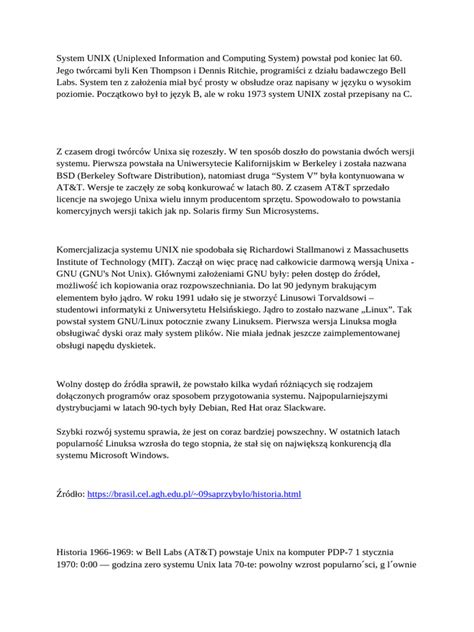 system unix pdf