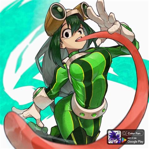 Tsuyu Asui In Color Fan By Ultimatesaiyantp387 On Deviantart