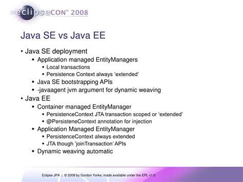 Ppt Eclipse Jpa Powerpoint Presentation Free Download Id3320589
