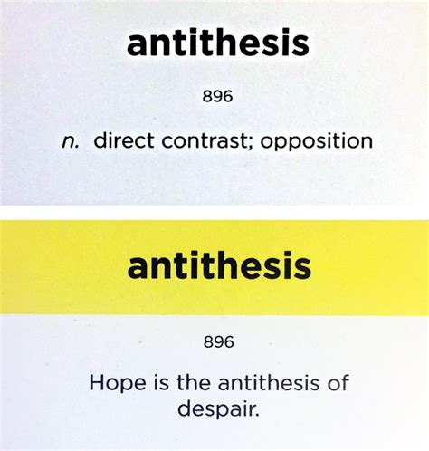 Antithesis Examples Antithesis Examples
