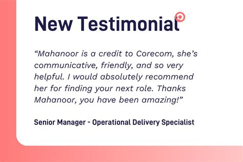 testimonial corecomconsulting corecom consulting