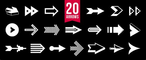 화살표는 다양한 모양 스타일 및 개념 아이콘 또는 로고 작성을위한 커서 웹 또는 인쇄를위한 그래픽 디자인 요소의 큰 세트를 벡터 3차원 형태에 대한 스톡 벡터 아트 및 기타