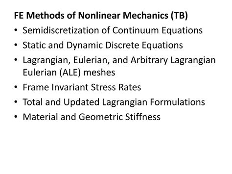 Non Linear Analysis Ppsx Physics Science