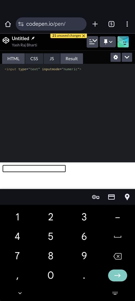 Html How Can A Website Make Phones Display A Numeric Keyboard With An Enter Key Stack Overflow