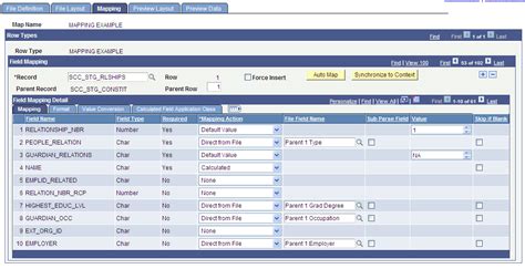Setting Up File Mapping Definitions