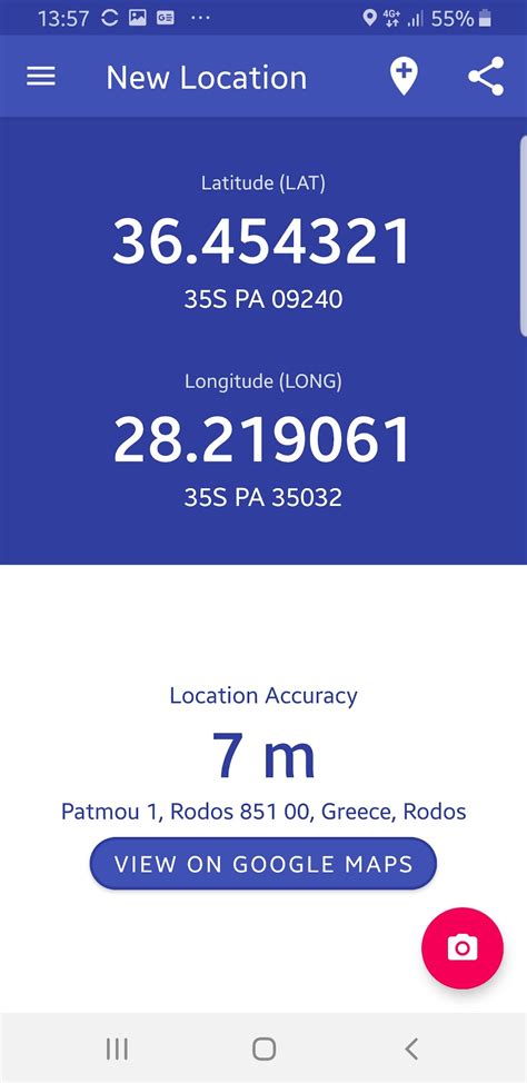 gps coordinates for android download