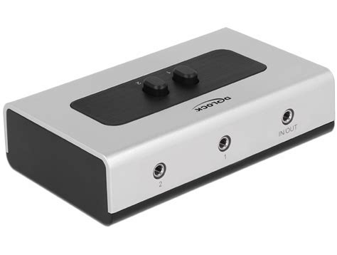 Switch Audio Jack Stereo 35mm Manual Bidirectional Delock 87699