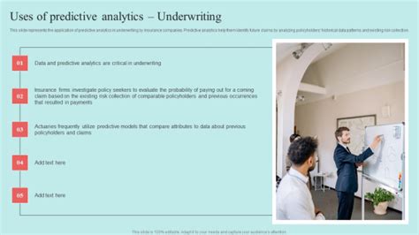 Predictive Data Model Uses Of Predictive Analytics Underwriting Clipart