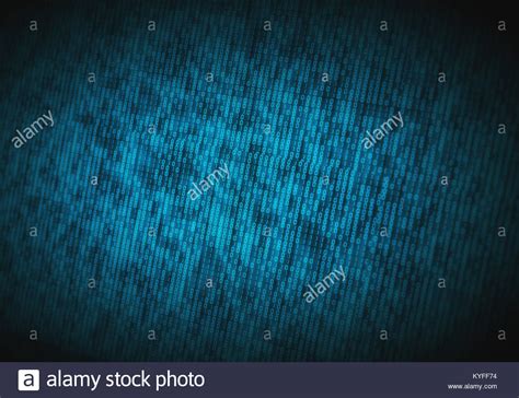 Abstract Binary Code On Computer Screen As Technology Background It