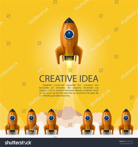 스페이스 리더 로켓 발사 창의적인 아이디어 스톡 벡터로열티 프리 417451516 Shutterstock