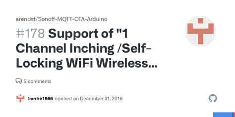 Support Of 1 Channel Inching Self Locking WiFi Wireless Switch 5V 12V