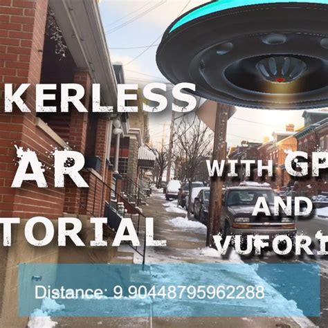 markerless gps based ar with vuforia and unity