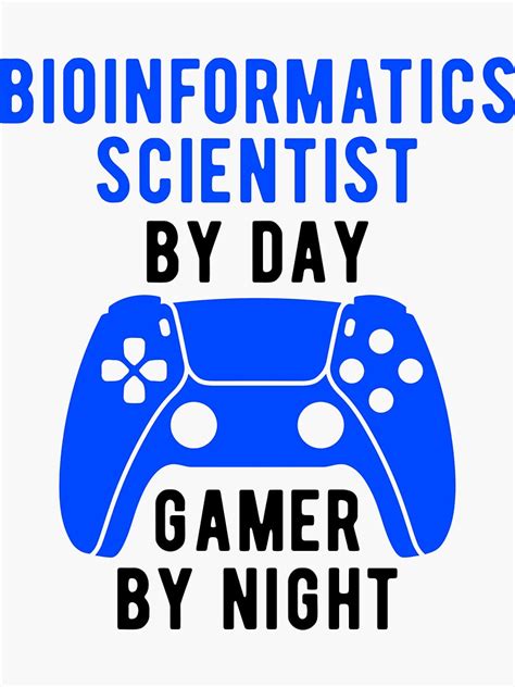 Gaming Bioinformatics Scientist Bioinformatician Sticker For Sale By Nestareign Redbubble