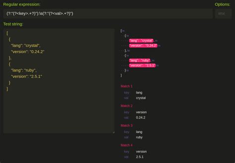 Writing A Regular Expression Tester In Crystal As A Learning Exercise