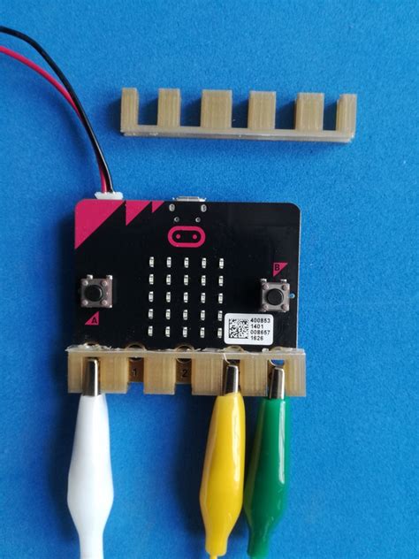 micro bit crocodile clips holder 3dthursday 3dprinting adafruit