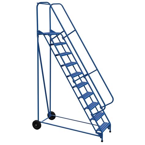 Vestil Steel Roll A Fold Ladder 10 Steps Lad Raf 10 24 G — Accessdivision