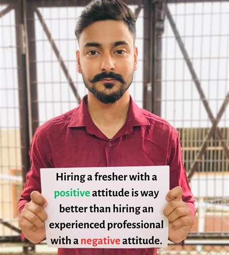 Sagar Yadav On Linkedin Experience Can Be Gained But Attitude Is