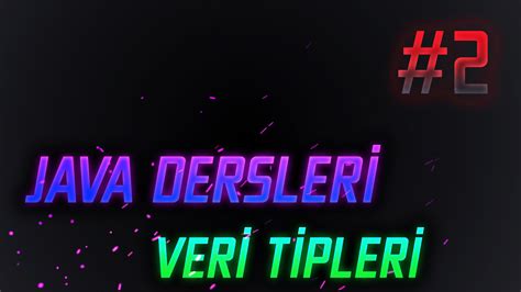 java veri tipleri