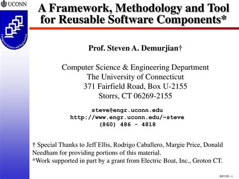 Ppt A Framework Methodology And Tool For Reusable Software Components Powerpoint