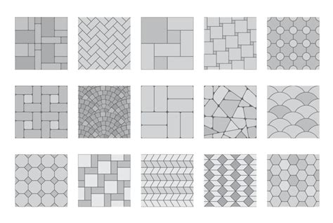 Premium Vector Pavement Top View Pattern Street Grey Cobblestone