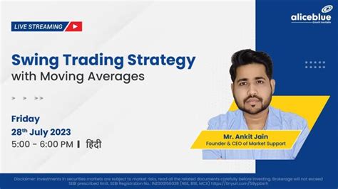 Kavya Shree C R On Linkedin Swing Trading Strategy With Moving Averages Live In Hindi Alice