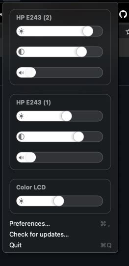 Updating Contrast Turned Screen Purple · Issue 1036 · Monitorcontrol