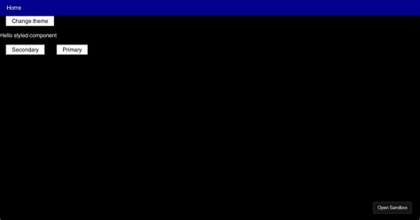 Styled Component Sandbox Codesandbox