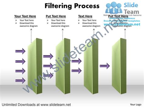 Filtering Process Powerpoint Slides Presentation Diagrams Templates Ppt
