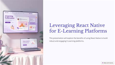 ppt leveraging react native for e learning platforms powerpoint