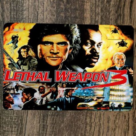 Lethal Weapon 3 Arcade 8x12 Metal Wall Video Game Sign Sign Junky