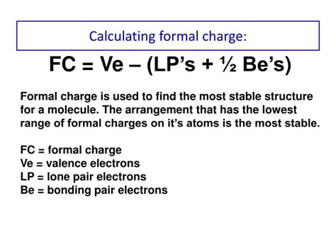PPT Calculating Formal Charge PowerPoint Presentation Free Download ID 3635316