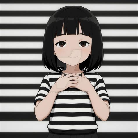 Cute Anime Girl With Black Bob Haircut By Killingtonaiart On Deviantart