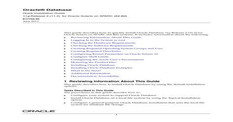 pdf database quick installation guide for oracle solaris on sparc 64