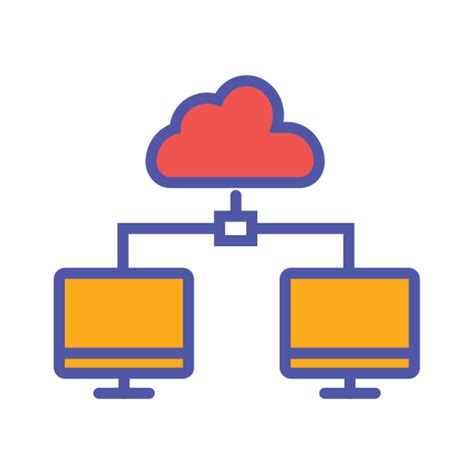 hosting server generic color lineal color icon