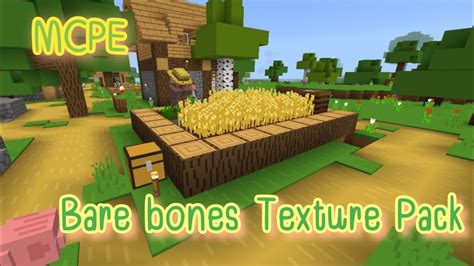 Minecraft Pe Bare Bones Texture Pack 120 Youtube