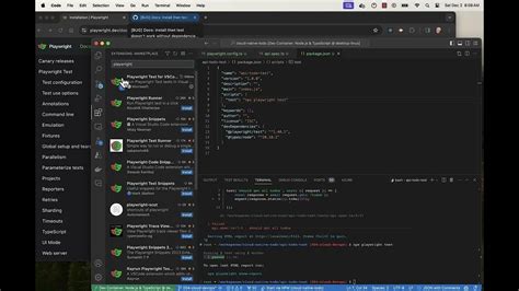 cloudnative004 07 playwright in dev container and package json youtube