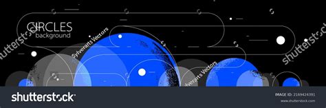 Geometric Background Circles Lines Vector Art Stock Vector Royalty Free 2169424391 Shutterstock