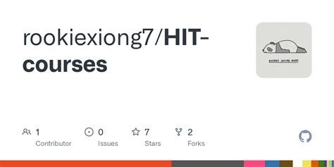 Github Rookiexiong7 Hit Courses