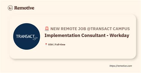 [hiring] Implementation Consultant Workday Transact Campus