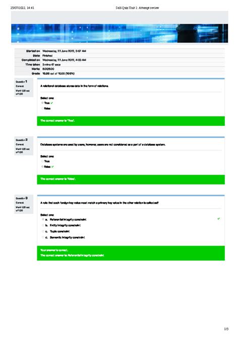 self quiz unit 1 attempt review 3 25 07 2022 14 41 self quiz unit 1