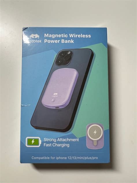 Crabtek Magnetic Wireless Powerbank Mobile Phones Gadgets Mobile Gadget Accessories