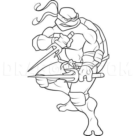 How To Draw A Ninja Turtle Step By Step Drawing Guide By Dawn Artofit